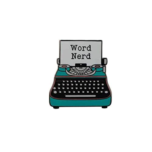Amazon.com: Word Nerd Vintage Typewriter Hard Enamel Pin : Handmade ...