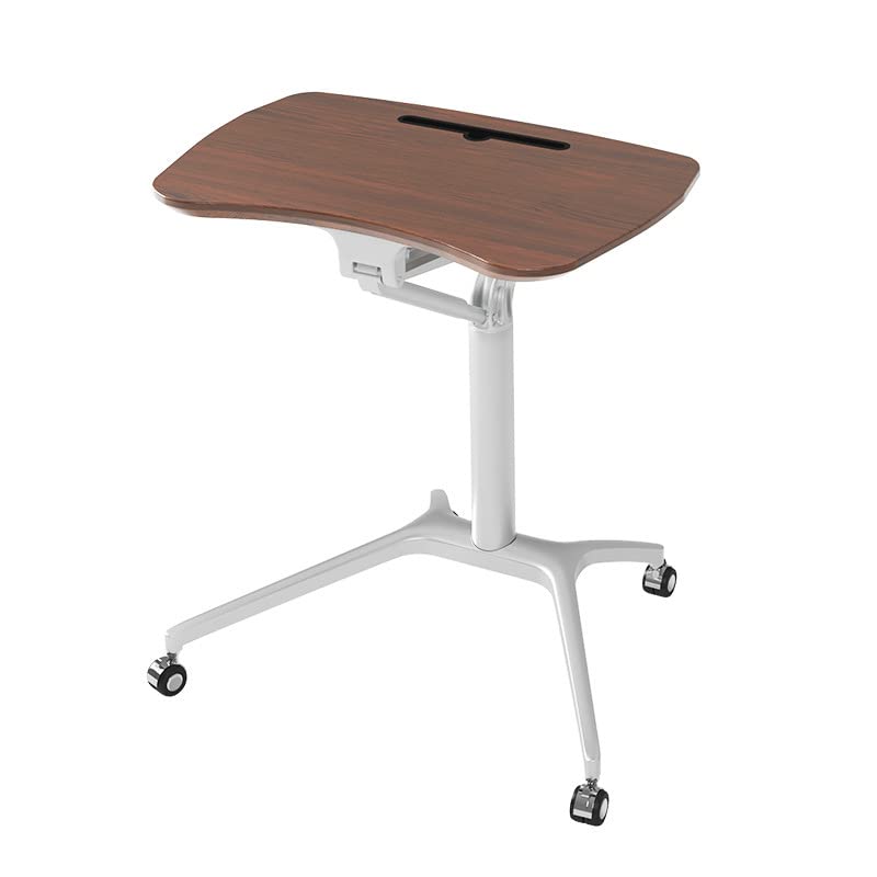 Amazon.com : Mobile Standing Desk Height Adjustable Pneumatic Rolling ...