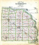 County Outline Map - School Districts, Saunders County 1907, Nebr ...