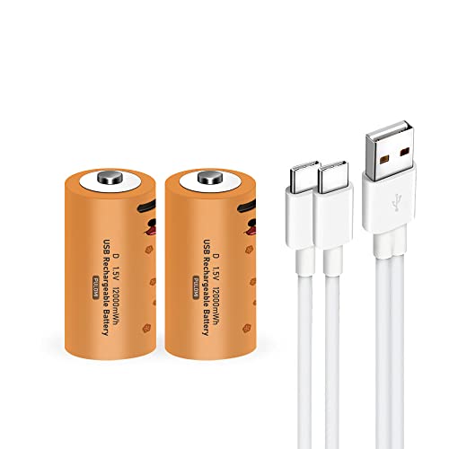 Snapklik.com : PULOMI New USB D Lithium Ion Rechargeable Battery, High ...