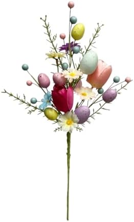 Amazon.com: Easter Floral Picks - Foam Egg Spring Artificial Branches ...