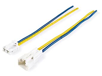 2Pin Pigtail Wire Cable 90980-10916 Male and Female Connector 6" 12awg ...