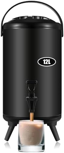 Amazon.com | Mifoci Insulated Drink Dispenser Hot Water Dispenser Stainless Steel Beverage ...