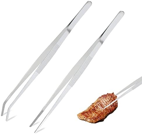 RNHDLY 2Pcs Kitchen Tweezers Cooking Tweezers 30cm Long Tweezers ...
