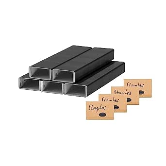 4000pcs Black Staples Standard Stapler Staple Refills Office Desktop ...
