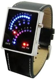 LED Watch Futuristic Japanese Style Multicolor LED Watch with black ...