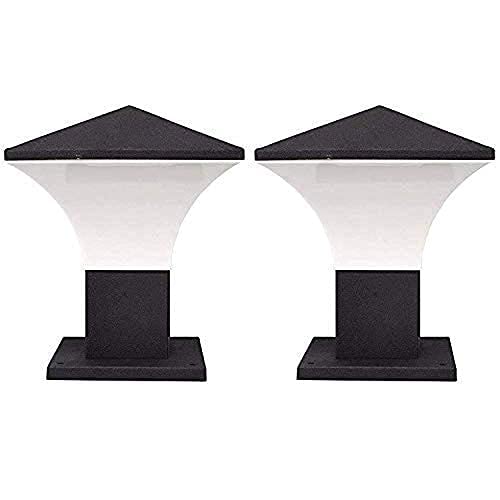 SS LIGHT Metal and Unbreakable PVC Modern Phantom Gate Lights (Black ...