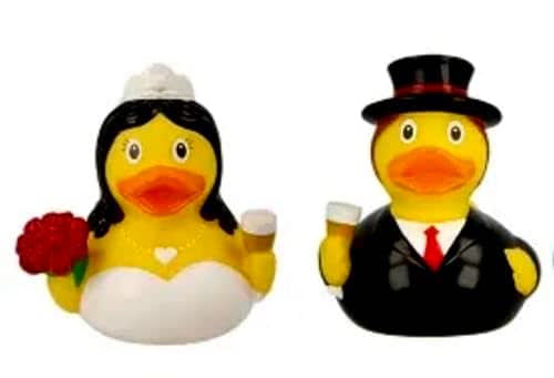Amazon.com: Bride Rubber Duck and Groom Rubber Duck, Wedding Rubber ...