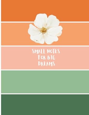 Amazon.com: SMALL NOTES FOR BIG DREAMS: Notepads for Students, Friends ...