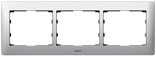 Legrand galea life - Marco 3 elementos horizontal metal galea aluminio ...