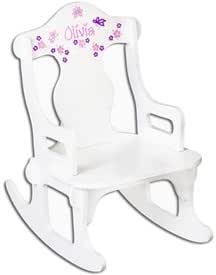 Amazon.com: White Puzzle Rocking Chair