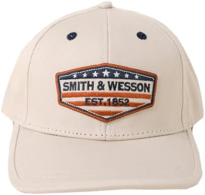 Smith & Wesson Officially Licensed Men's Vintage American Flag Logo Hat ...