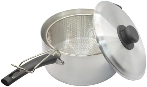 New 22cm 3 Pcs Aluminium Deep Frying Pot Cooking Tools Frying Pan Fried ...
