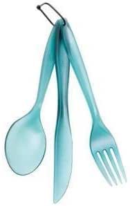 Amazon.com : GSI Outdoors Lexan 3 Piece Ring Cutlery Set Emerald Green ...