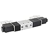 Amazon.com: Baomain Pneumatic Solenoid Air Valve 4V230C-08 DC 12V 5 Way 3 Position PT1/4 ...