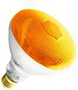 (6 Pack) 100BR38/AMBER - 100 Watt BR38 Amber Flood Light Bulb - Amazon.com