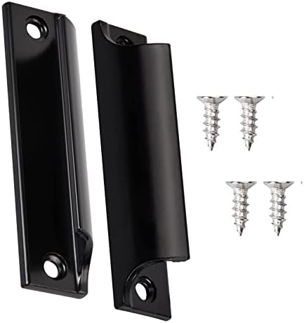 Kioiner 2 Pcs Sliding Door Handles, Aluminum Alloy Curved Handle ...