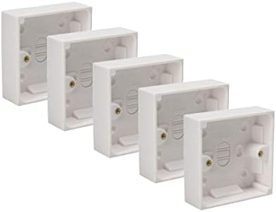 Axiom Surface Mounted Back Box Pattress Single 1 Gang 25mm Deep ...