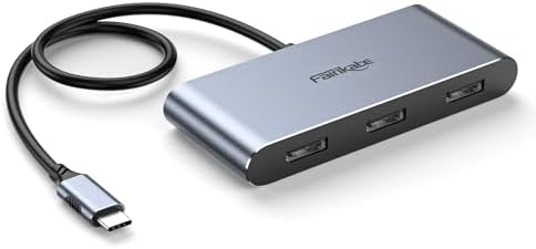 Amazon.com: fairikabe USB C Hub with 3X DisplayPort 1.4 Triple Monitor ...