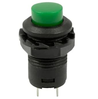 SHOKITECH Green DS-211 10MM 2PIN Self-Locking Round Button Switch : Amazon.in: Industrial ...