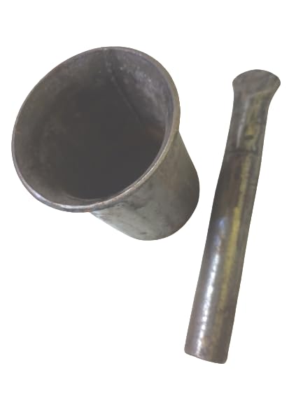 Aadityaa's Traditional Hammered Iron Hamam Dista Hamam Dasta Morter ...