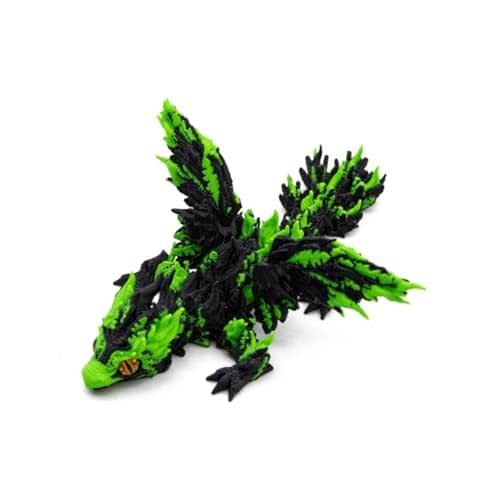 Amazon.com: Phoenix Fire Pyro Dragon Articulating Fidget Toy 3D Printed ...