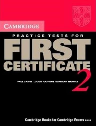 Amazon.com: Cambridge Practice Tests for First Certificate 2 Self-study ...
