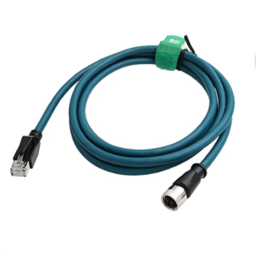 HangTon Ethernet Cable M12 X Code 8 Position Female to RJ45 Cat-6a for ...