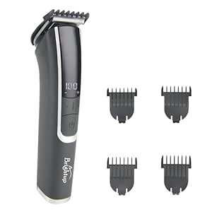 Brightup Hair Trimmer for Men, Hair Cutting Machine, Cordless Rechargeable Clippers Professional ...