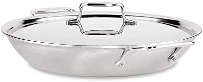 Amazon.com: All-Clad D3 Stainless Steel Frying Pan with Lid, Tri-Ply ...