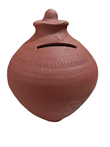Samrat Craft Mitti Ki Gullak/Clay Gullak Large Coin Bank (Gift for Kids ...