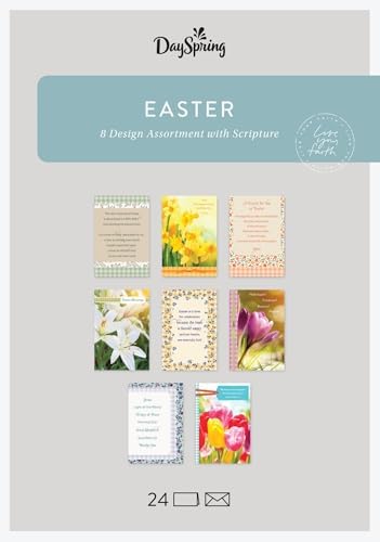 DaySpring - Easter Blessings - 8 Design Assortment with Scripture - 24 ...