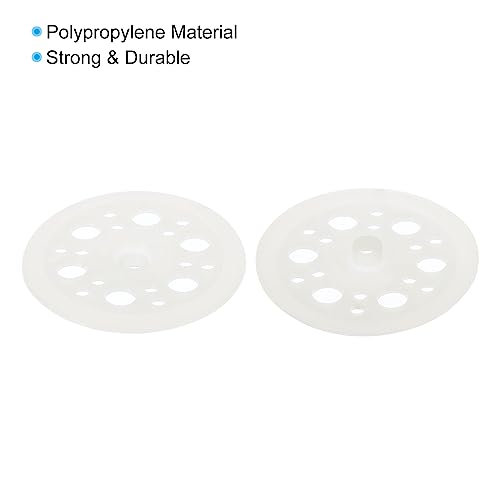 PATIKIL 46mm Polypropylene Washers, 200 Pack Load Spreading Flat ...