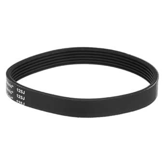 sourcing map 125J6 Rubber Poly V Belt, 6 Ribs PJ V-Ribbed Belt 317mm ...