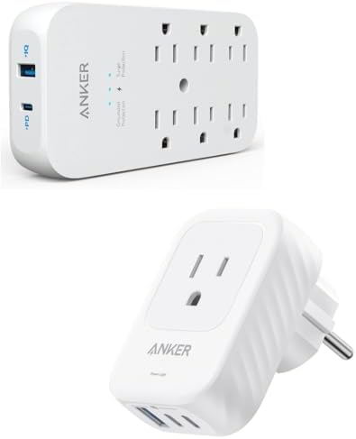 Amazon.com: Anker Outlet Extender and USB Wall Charger, 6 Outlets and 2 ...