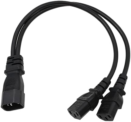 Amazon.com: HangTon UPS PDU Power Cord Y Splitter Extension Cable ...