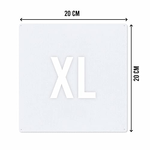 Interluxe Metallschild 20x20cm -Hier wohnt EIN Oldtimer 80 ...