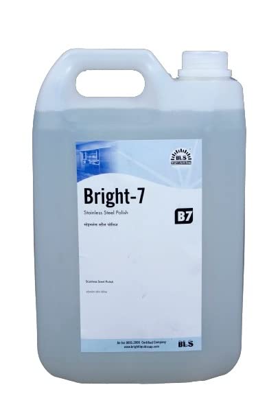 BLS Stainless Steel Polish Liquid 5 Litre/Cleaning Liquid for Stain ...