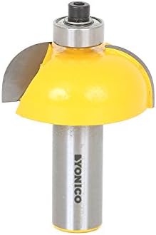 Yonico Cove Router Bits Edge Forming 1/2-Inch Radius 1/2-Inch Shank ...