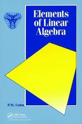 Buy Elements of Linear Algebra [Special Indian Edition - Reprint Year ...