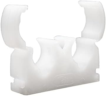 Talon - 15mm Double Hinged Pipe Clips - Pack of 50 - Natural - Single ...