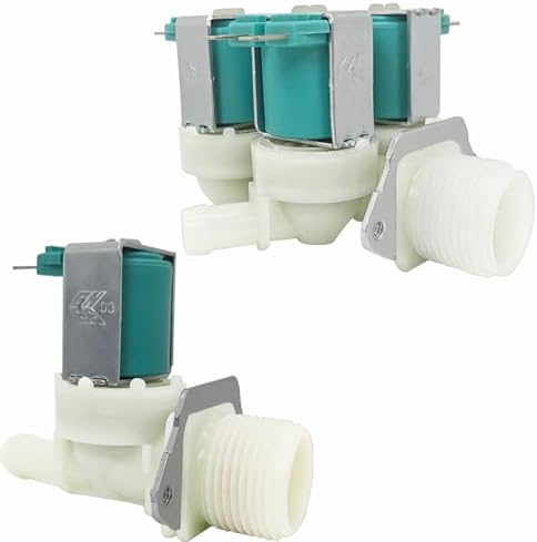 Amazon.com: DC62-00214M DC62-30314K Cold Washer Water Inlet Valve & Hot ...