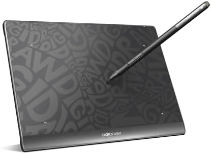 Amazon.com: DIGIDRAW Drawing Tablet 6x4 Inch, 16384 Levels Battery-Free ...