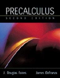 Precalculus: Faires, J. Douglas, DeFranza, James: 9780534371159: Amazon ...