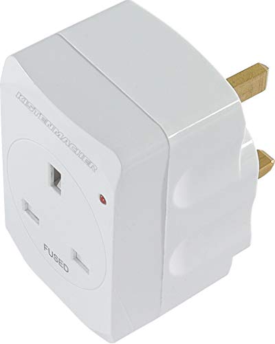 KISTENMACHER EGK 613B, 3-way Wall Plug Adapter, British Standard (3 x ...