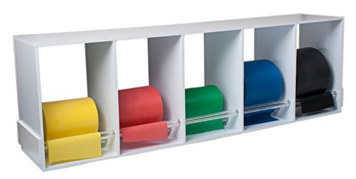 Amazon.com: Exercise band rack, plastic, incl: 5x50 yd CanDo LF set ...