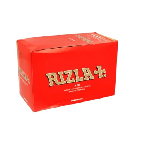 RIZLA REGULAR RED ROLLING PAPER – FULL BOX OF 100 BOOKLETS – BigaMart