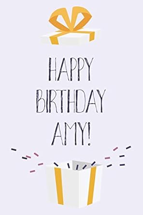Happy Birthday Amy: Cute Personalized First Name Amy Birthday Card ...