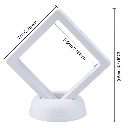 Snapklik.com : Enenes 10 PCS 3D Floating Coin Display Case