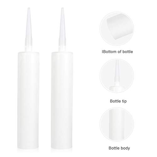 UPKOCH Refillable Caulk Tube 5 Pcs Empty Caulk Tubes Refillable Sealant ...